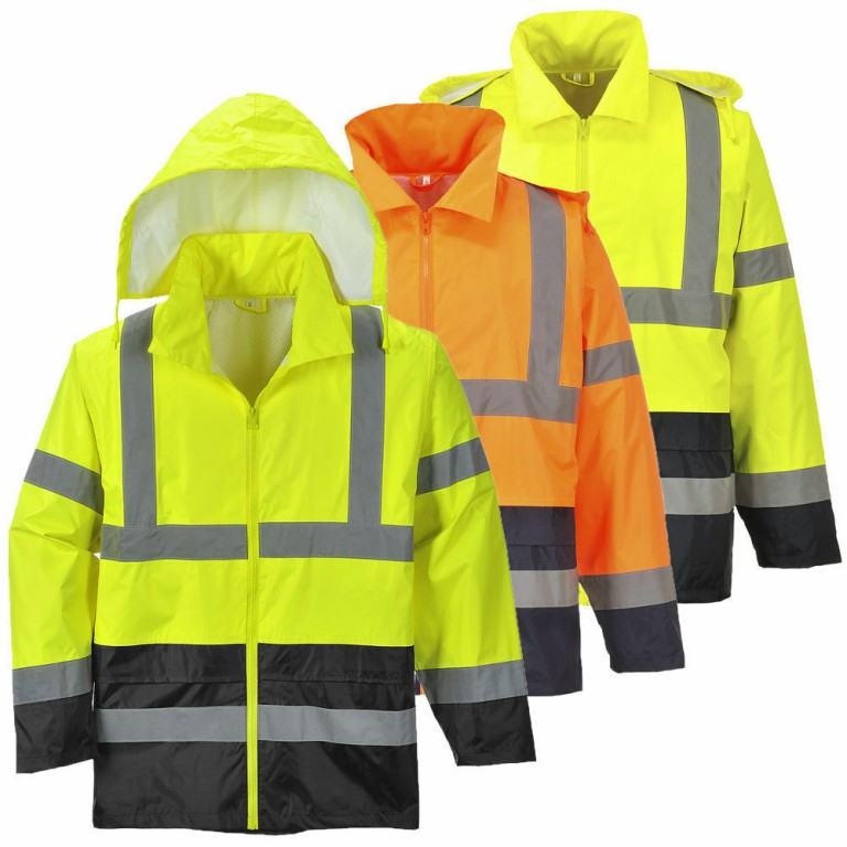 Portwest Hi-Viz Classic Contrast Rain Jacket